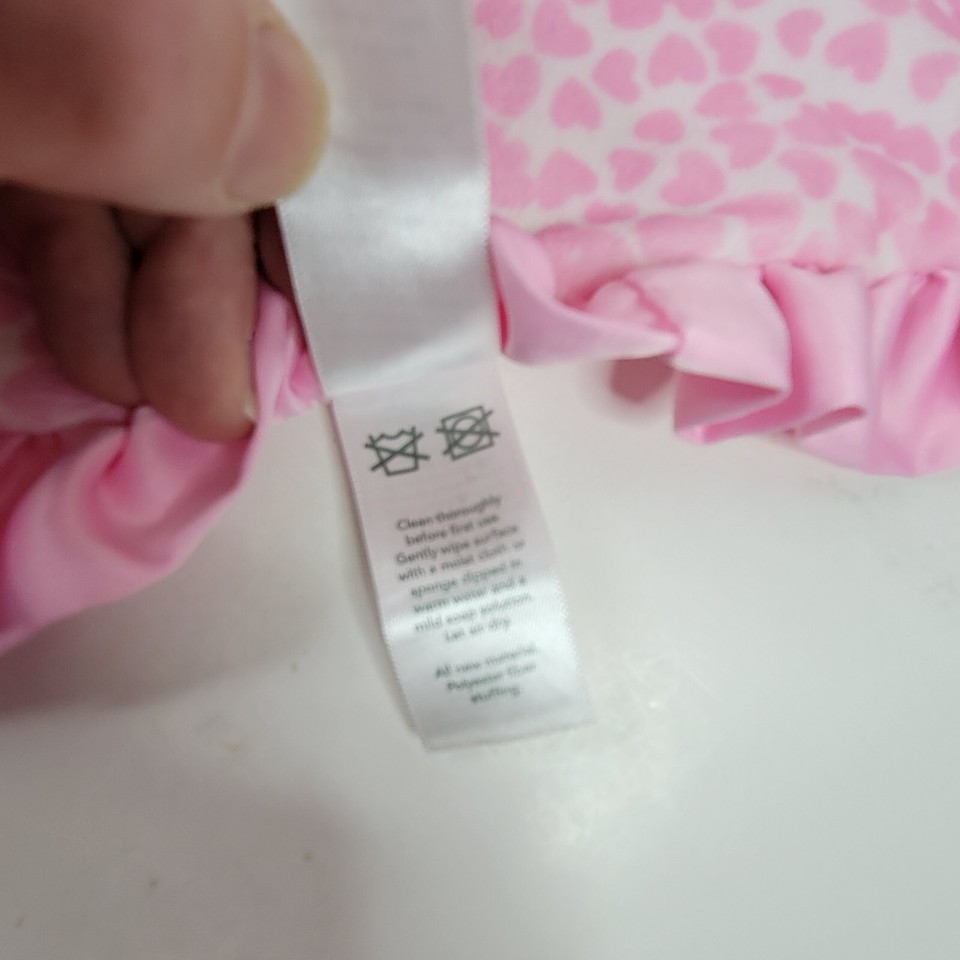 Carters Owl Rattle Security Blanket Baby Lovey Pink Hearts Satin Edge ...