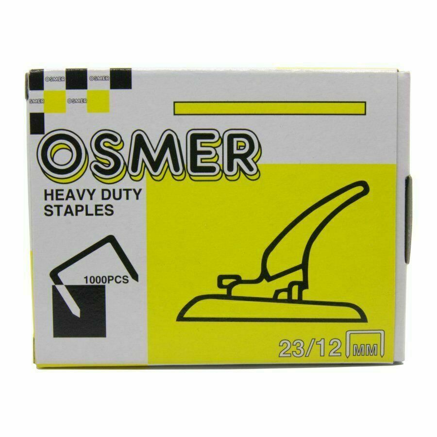 4000 Osmer 23/12 Heavy Duty Staples (4 boxes of 1000) free delivery AU ...