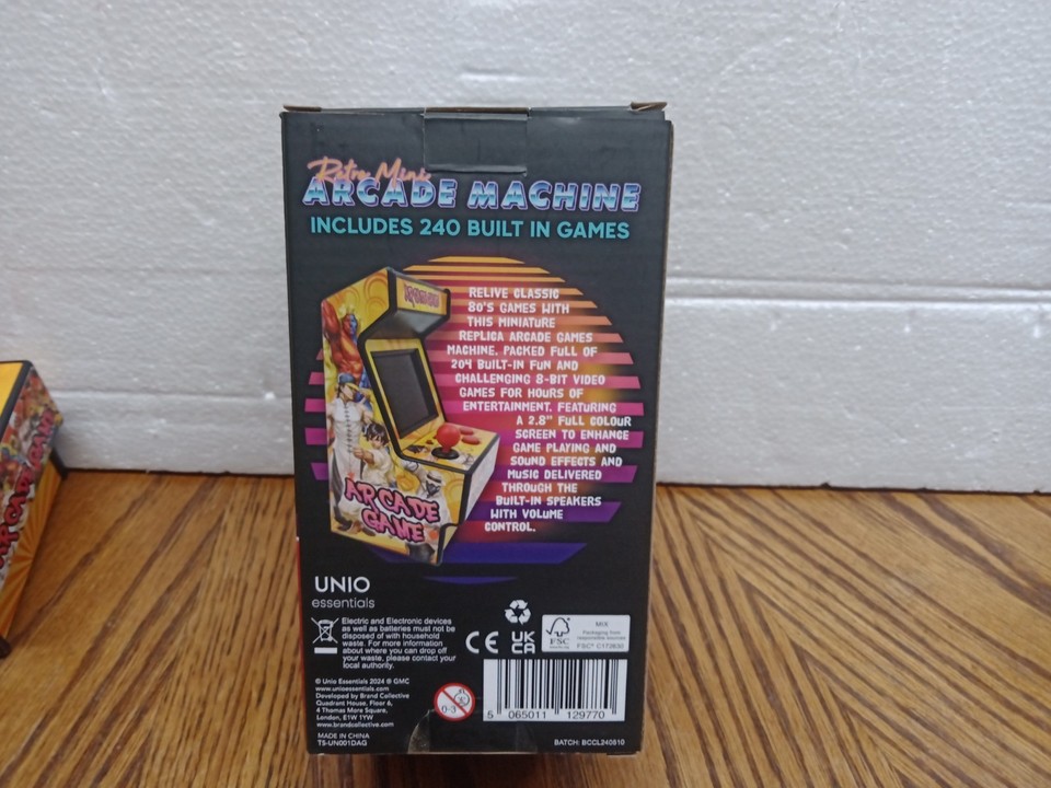 Portable Mini Arcade Machine 240 Games for Retro Gaming - Boxed | eBay UK