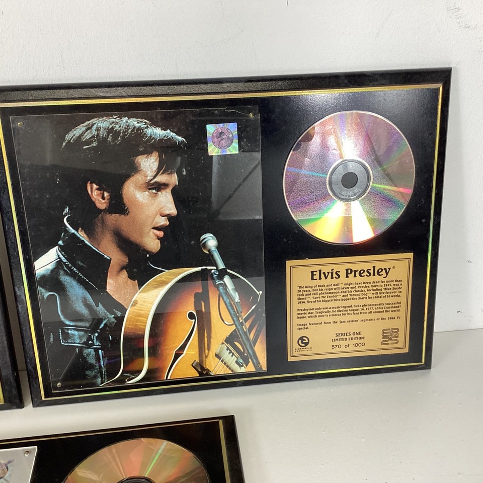 3 x Limited Edition Elvis Presley Frames Series 1, 2, & 3 with CD (A2 ...