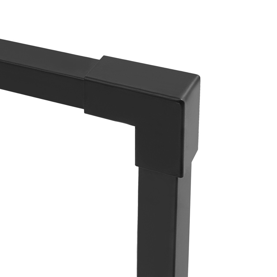 Adjustable AC Air Condenser Security Cage Black Steel Pipes 25-44" L,24 ...