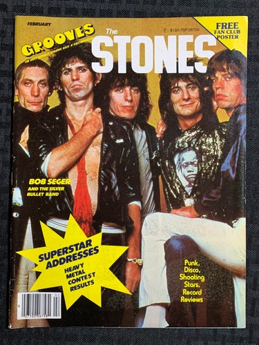 1979 Feb THE STONES Grooves Magazine v.2 #2 FN+ 6.5 with Fan Club ...