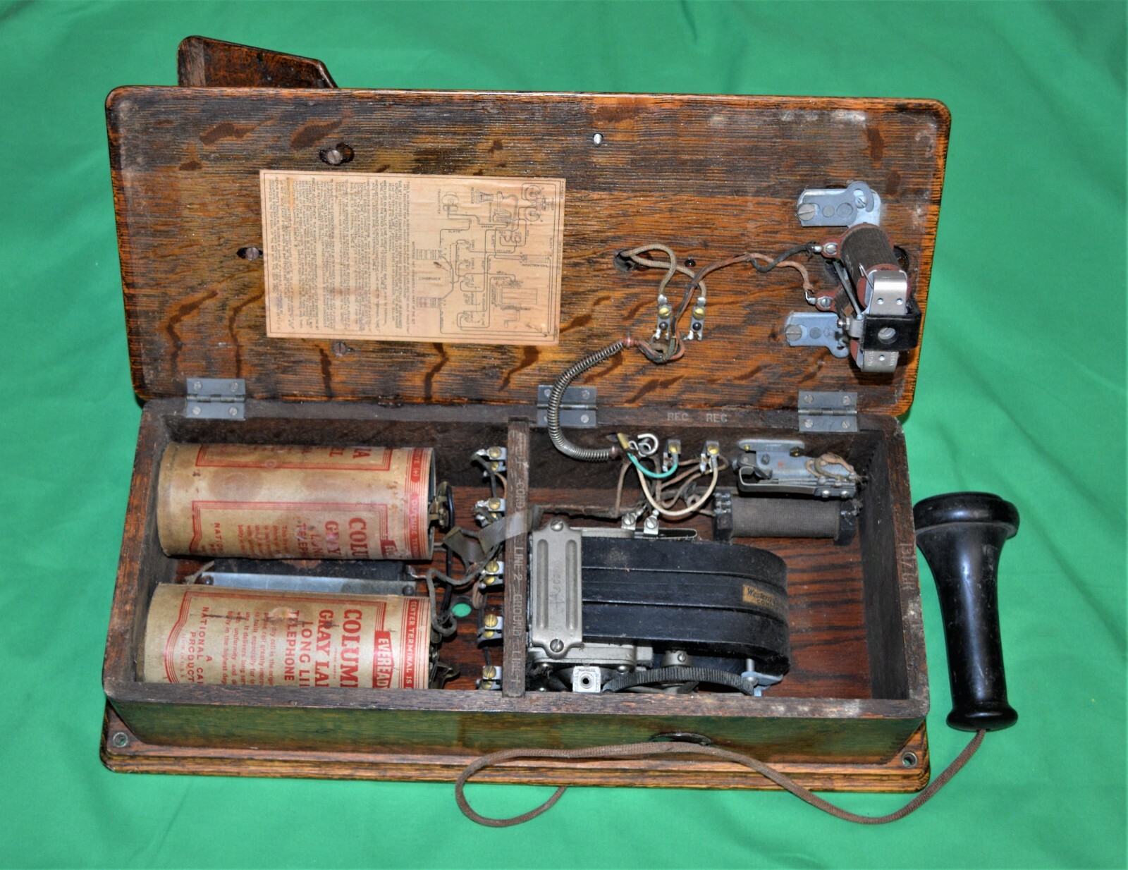 Antique c.1900s Western Electric Crank Wall Telephone model 1317 CR ...