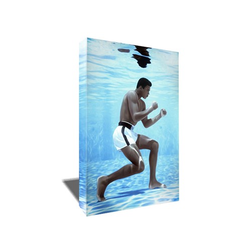 MUHAMMAD ALI Legendary Training Poster Photo Painting Artwork on CANVAS ...