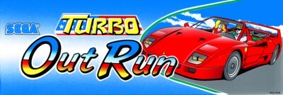 Turbo Out Run (Outrun) Arcade Marquee | eBay