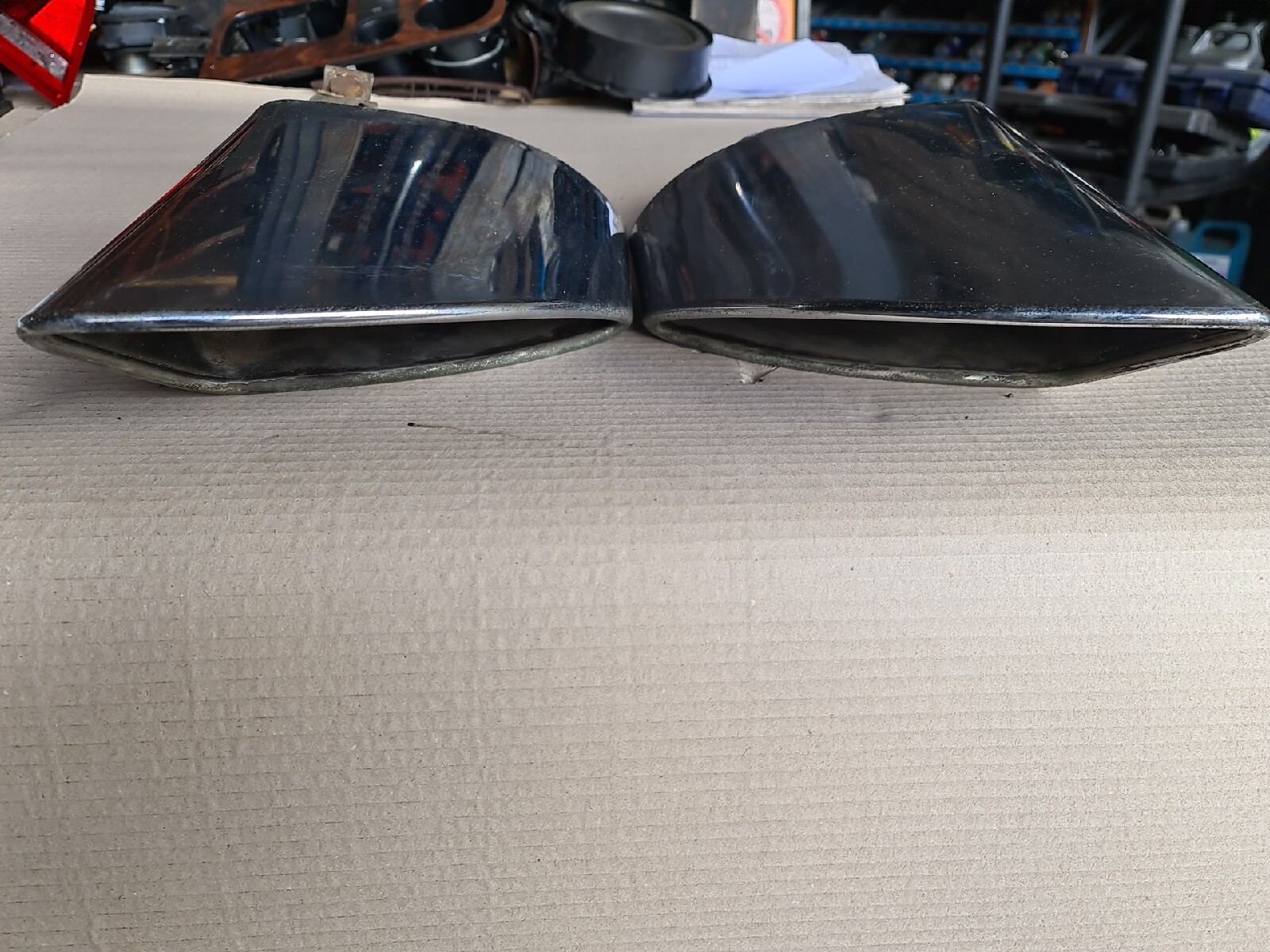 VW Touareg 7P Tail Pipes Chrome 7P6253681s 7P6253682s Exhaust Tailpipes ...