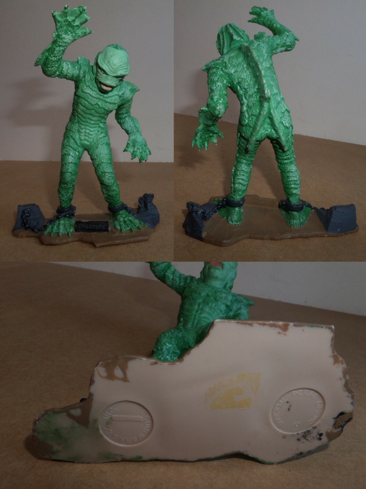 1964 MARX universal Monsters set FRANKENSTEIN Creature WOLFMAN Mummy ...