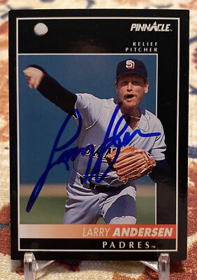 1992 Pinnacle #399 Larry Andersen SD Padres Signed Autographed Baseball Card | eBay