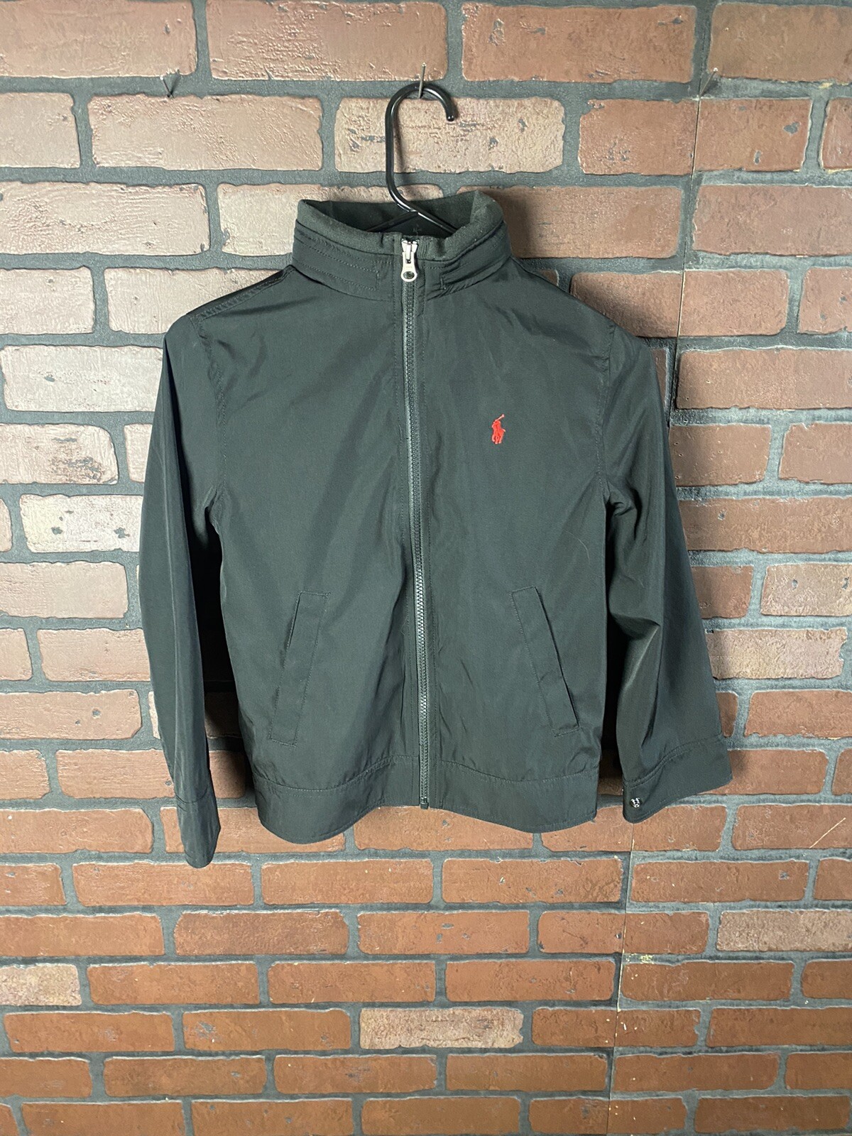 polo ralph lauren childs rain jacket black packable h… - Gem