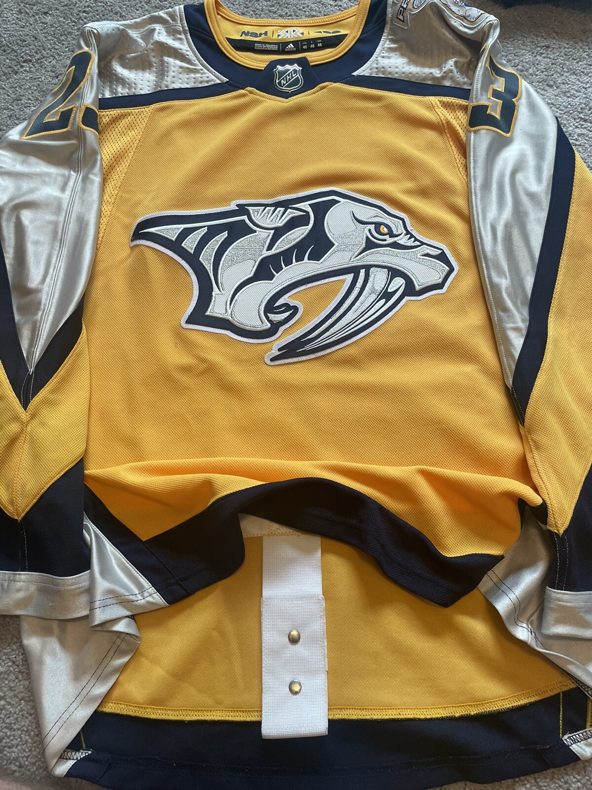 Nashville Predators Grimaldi Authentic Adidas Reverse Retro 1.0 NHL ...
