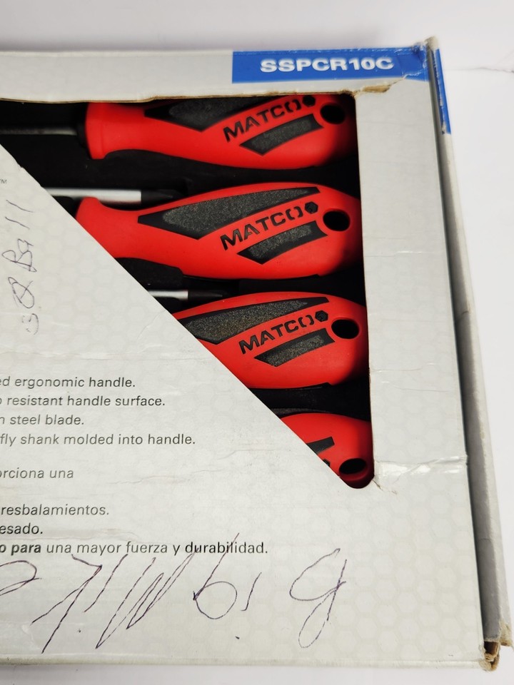 Matco Tools SSPCR10C Top Torque II Screwdriver Set, 10pc | eBay