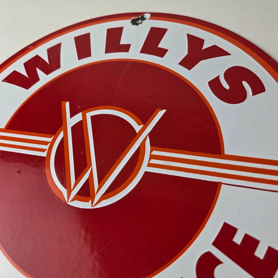 Vintage Willys Jeep Vehicles Sign - Army Gas Pump Porcelain Sign | eBay