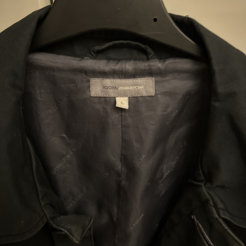 John Rocha Black Men’s Large Raincoat Jacket | eBay UK