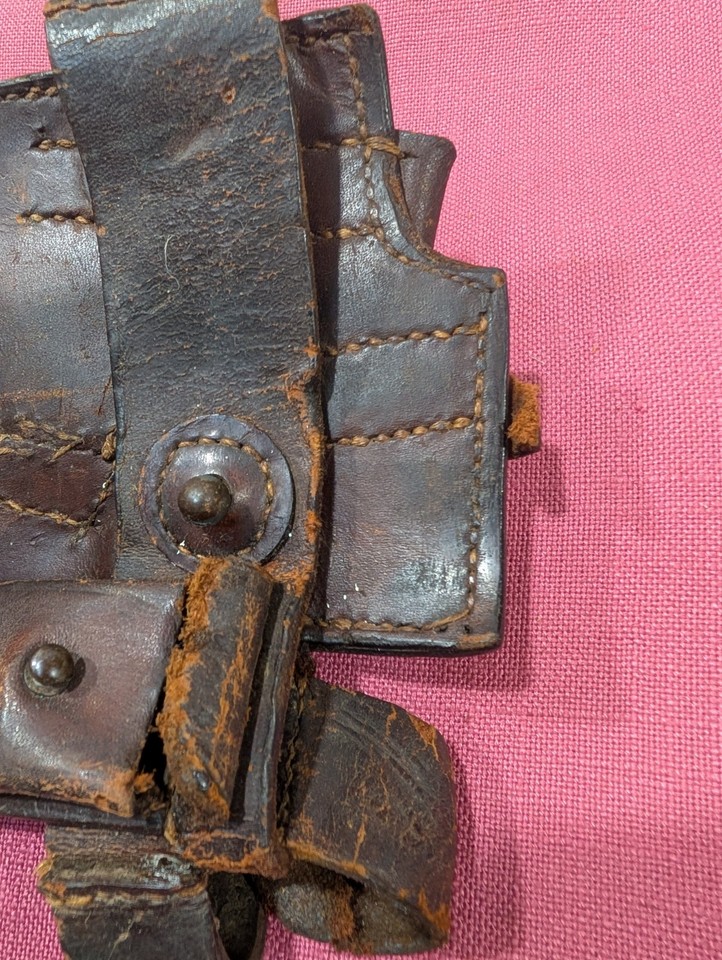 ORIGINAL GERMAN WW1 1915 DATED FULL LEATHER STOCK HARNESS C96 MAUSER ...