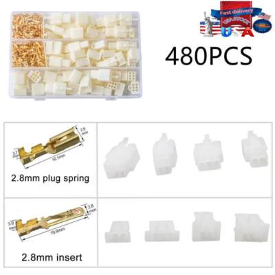 Motorcycle Electrical Connectors 2.8mm 2 3 4 6 Pin Wire Terminal Male ...