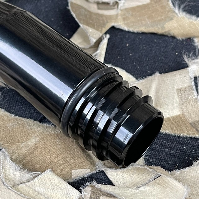 Invert Paintball 14" Twister Barrel - Black/Silver Fade - Tippmann 98 ...