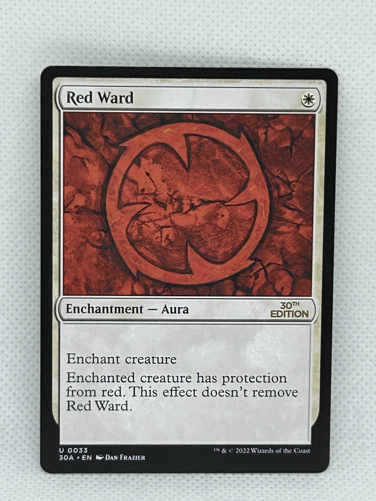 Red Ward - 30th Anniversary Edition (U 0033) MtG Magic - Mint Pack ...
