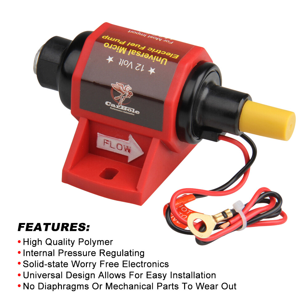 Low Pressure 2-3.5PSI Universal Micro Electric Fuel Pump Polymer ...