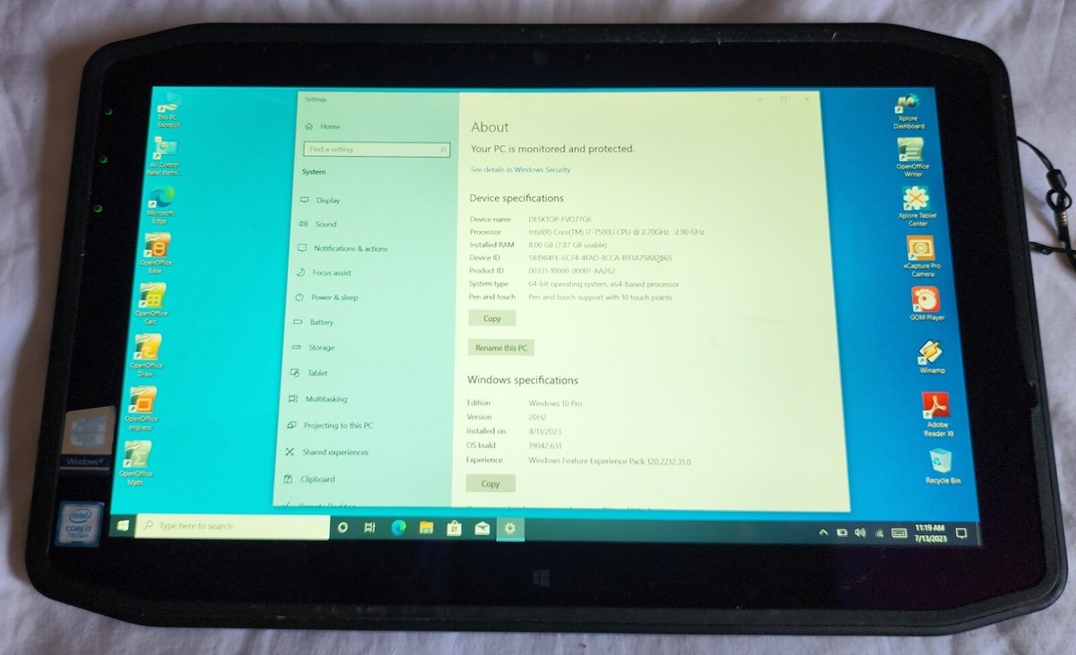 Motion F5m Rugged Tablet Pc By Xplore Tablet Pc