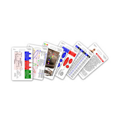Mini Paramedic Vertical Badge Card Set - 6 Cards - Pocket Reference ...