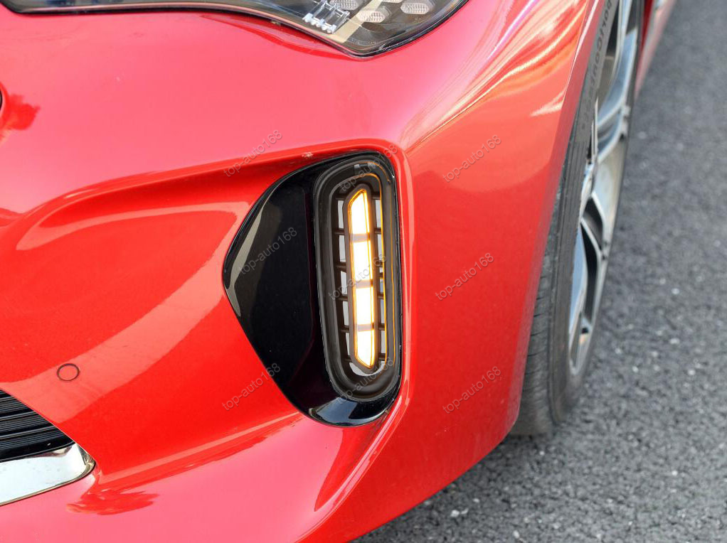 LED DRL Daytime Running Lights / Turn Signals 2pcs For KIA Stinger 2018 ...