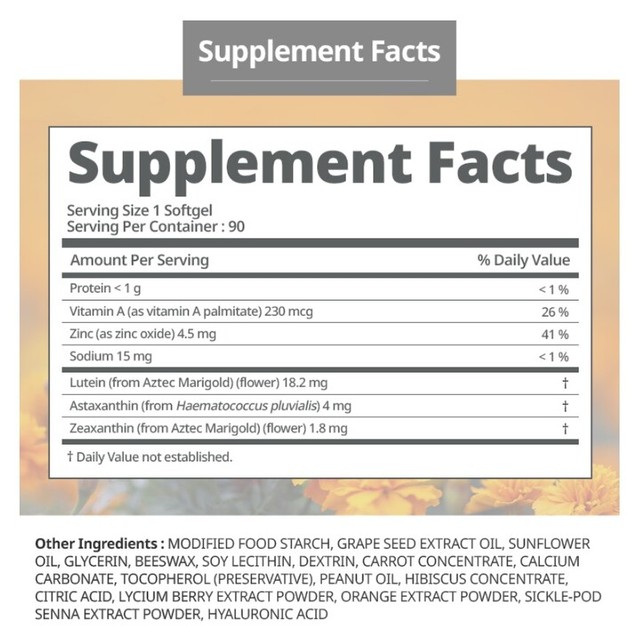 ATOMY Eye Health Luaxanthin 300mg capsules Eye Strain Mancular KOREA ...