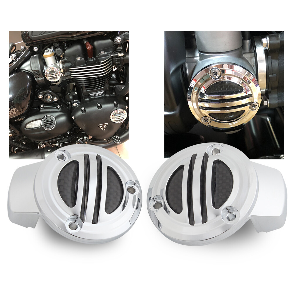 Pair Motorbike Throttle Covers For Triumph Bonneville T100 Thruxton 2017-2021 | eBay