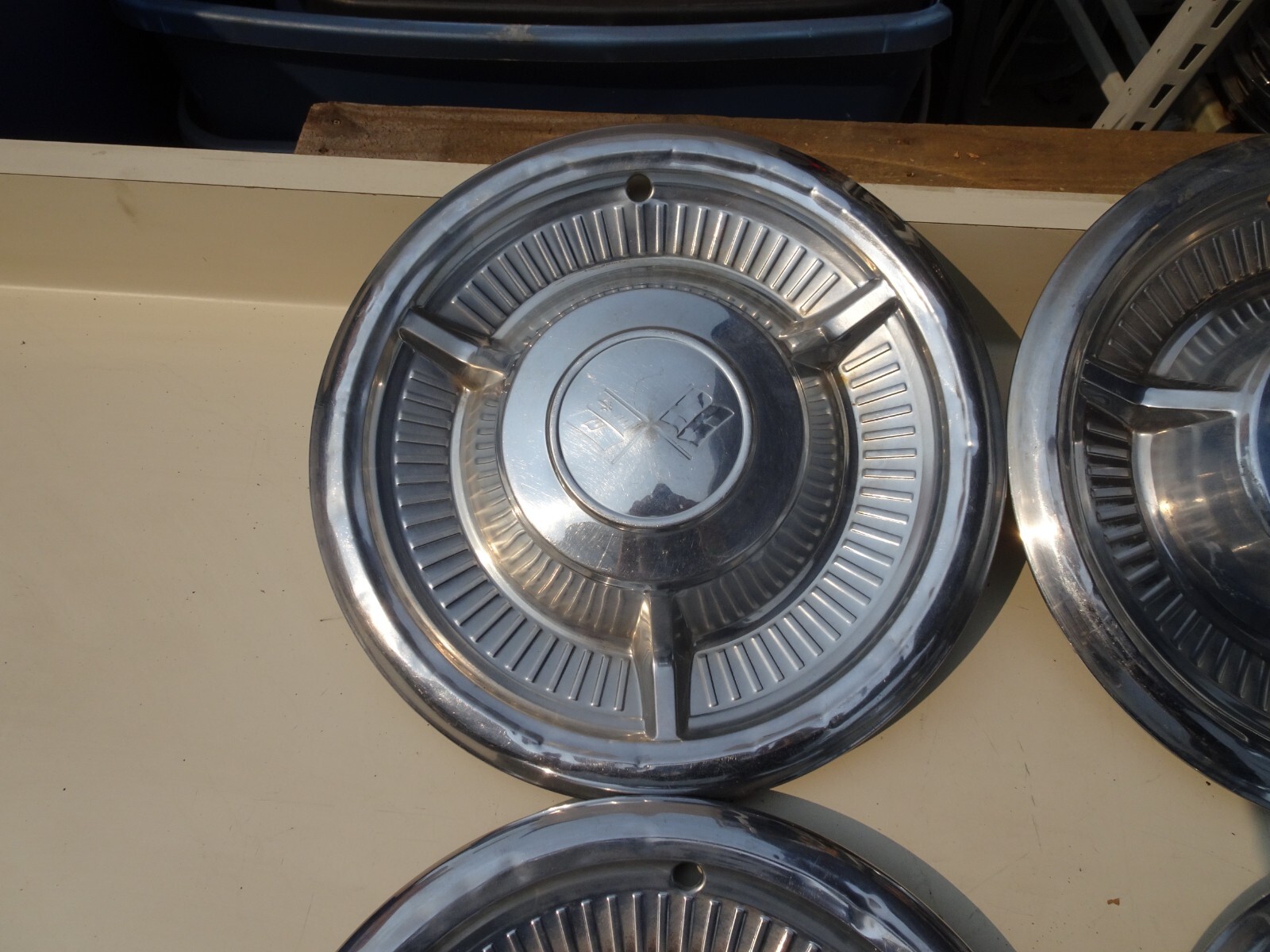 (4) 1958 CHEVROLET BELAIR IMPALA NOMAD 14" WHEEL HUBCAP GM OEM Chevy | eBay