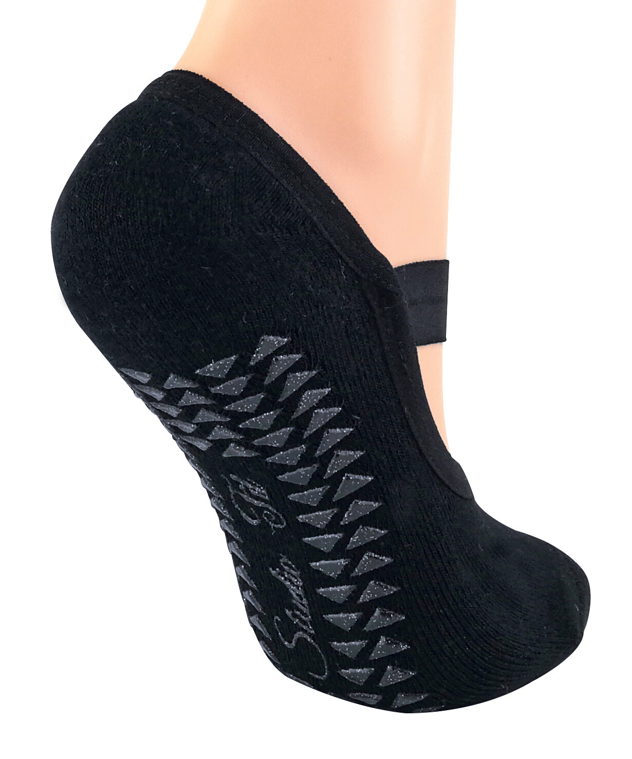 2 Pairs Ladies Non slip Low Cut Invisible Yoga Socks with Straps | eBay