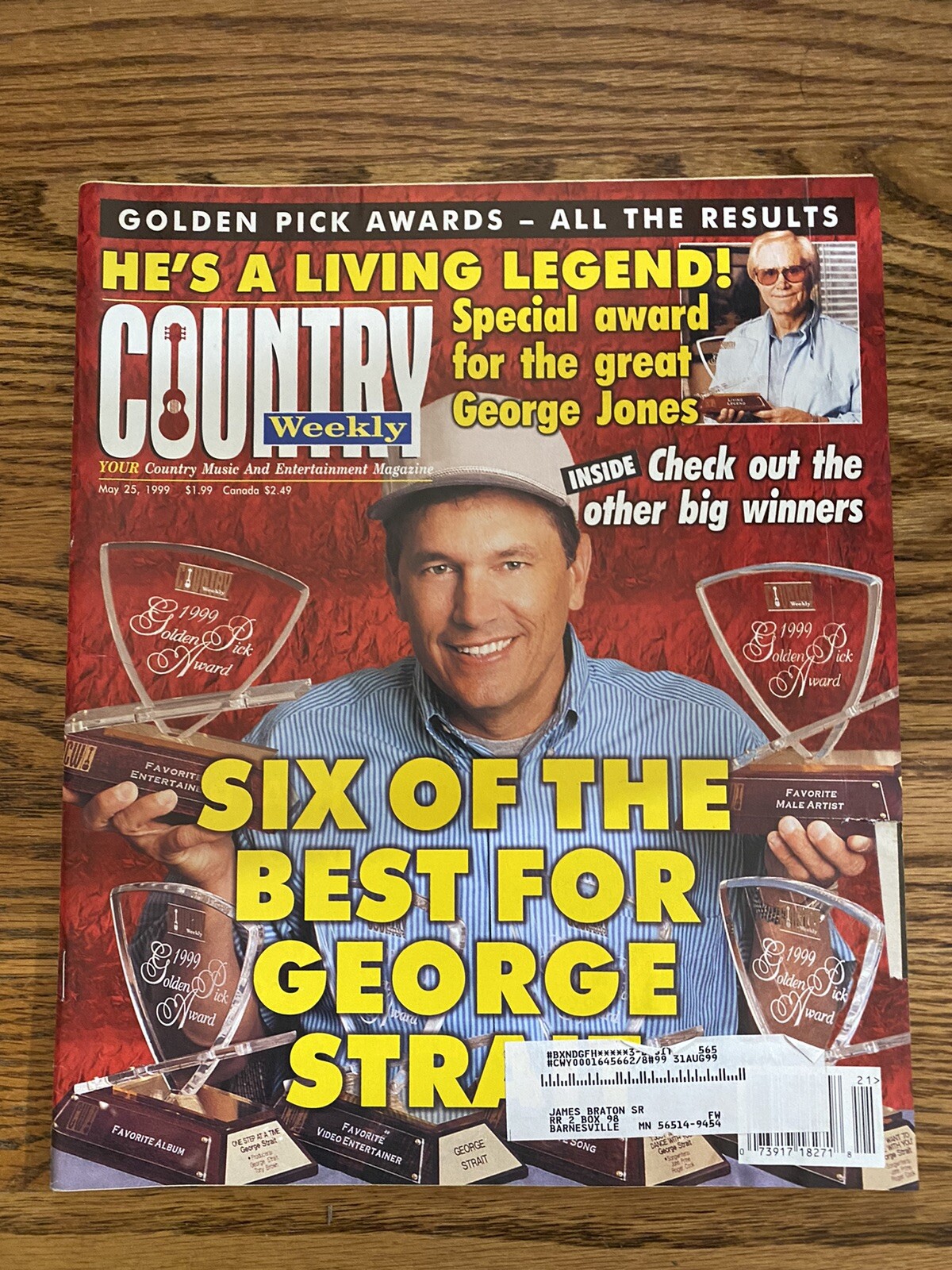 Vintage Country Music Weekly Magazine May 1999 George Strait Magazine ...
