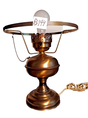 Antique Rayo Oil Lamp Shade Ring Aladdin Model #12 Nickel Kerosene Oil