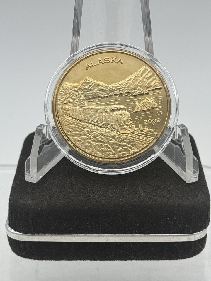 Alaska Railroad Official Medallion By Alaska Mint Coin Est 1914 Made In ...