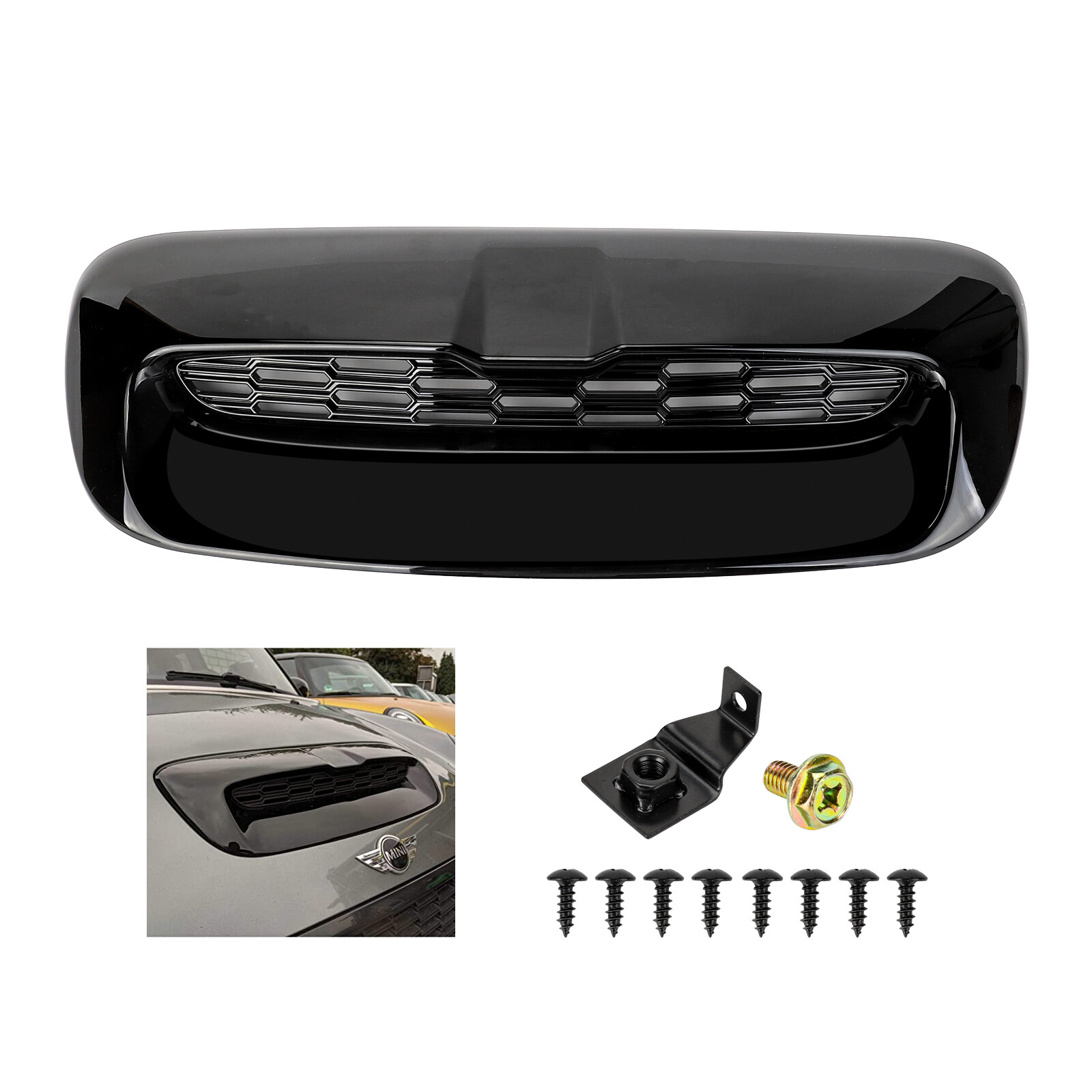 Bonnet Scoop Air Vent Intake Cover For MINI Cooper S/SD JCW R55 R56 R57 ...