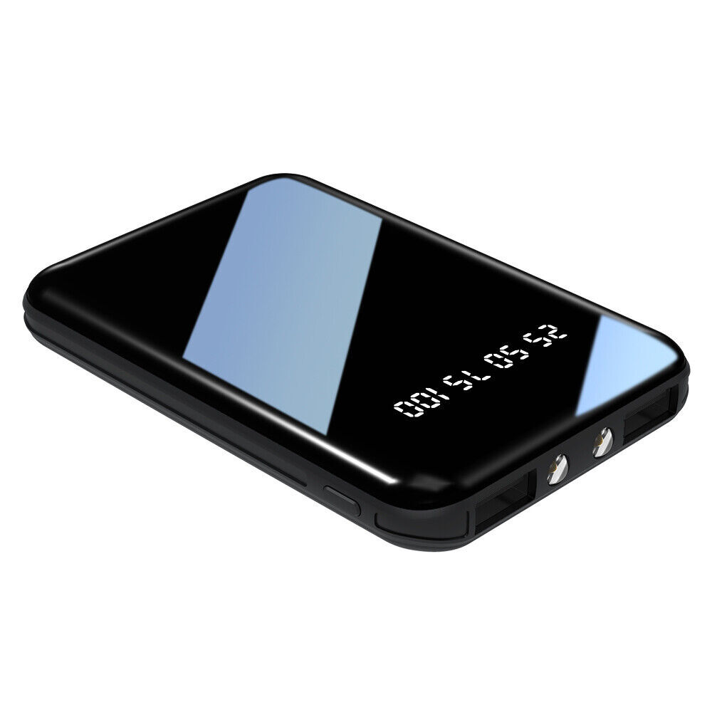 1000000mAh Mini Thin USB Portable Power Bank External Battery Backup ...