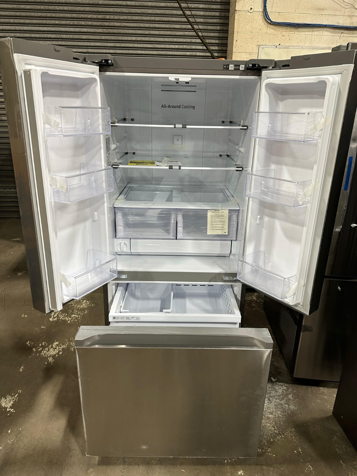 Samsung RF22A4121SR 30 Inch Smart French Door Refrigerator with 22 Cu ...