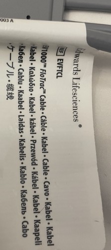 Edwards Lifesciences Ref# EVFTCL EV1000, Flotrac Cable | eBay