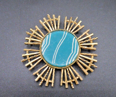 Nice Vintage Antique Starburst Brooch Pin | eBay