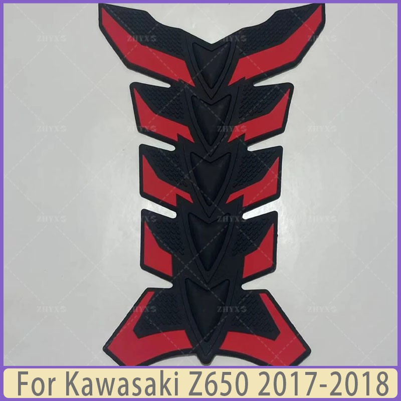 For Kawasaki Z650 2017-2018 3D Tank Traction Pad Side Gas Knee Grip ...