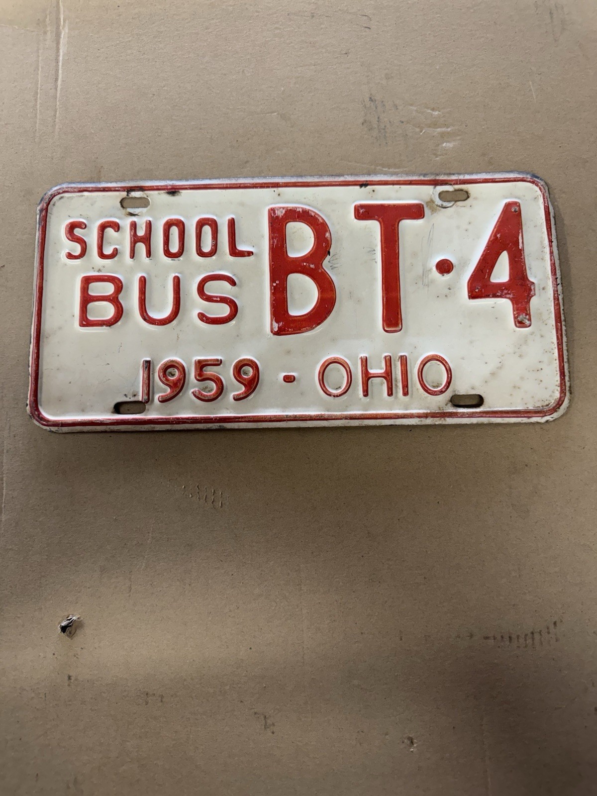 1959 Ohio School Bus License Plate | eBay
