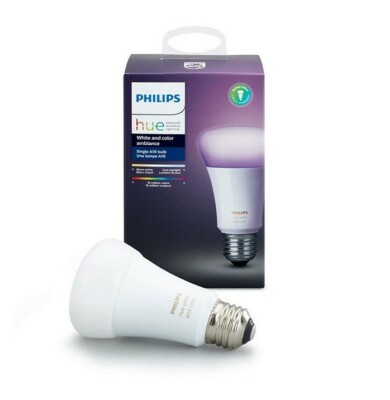 Philips Hue Single A19 LED Smart Light Bulb 10W - White and color ...