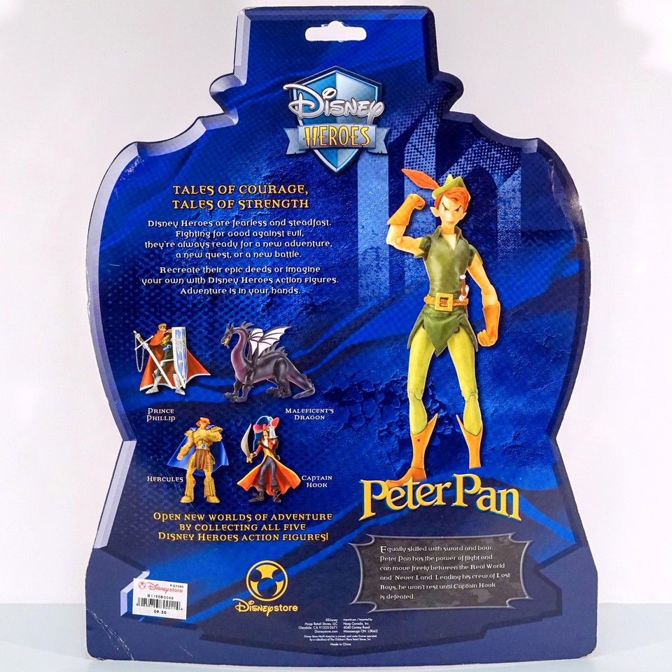 *SEALED* 2005 Disney Heroes Peter Pan Figure Disney Store Exclusive | eBay