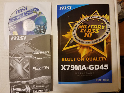 MSI X79MA-GD45 Manual Drivers and Utilities CD/DVD | eBay