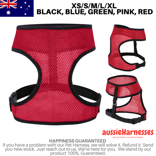 Extra Small Dog Harness Easy Walk Easy To Put On Adjustable Lightweight Aussie | eBay