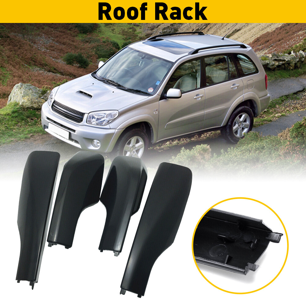 Roof Rack Cover Rail End Shell Cap Trim Fit TOYOTA RAV4 2001 2002 2003 ...