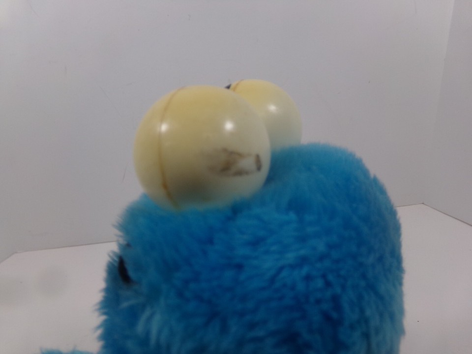 2012 Sesame Street Blue Cookie Monster stuffed plush 12 inch Hasbro ...