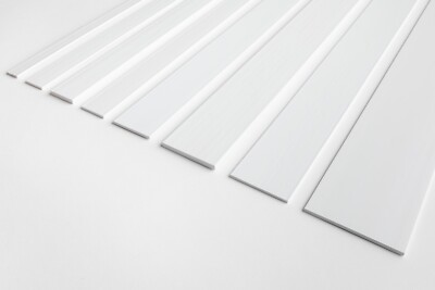 Flat Bar White PVC Trim Cover Architrave - 2.5 m Durable Plastic ...