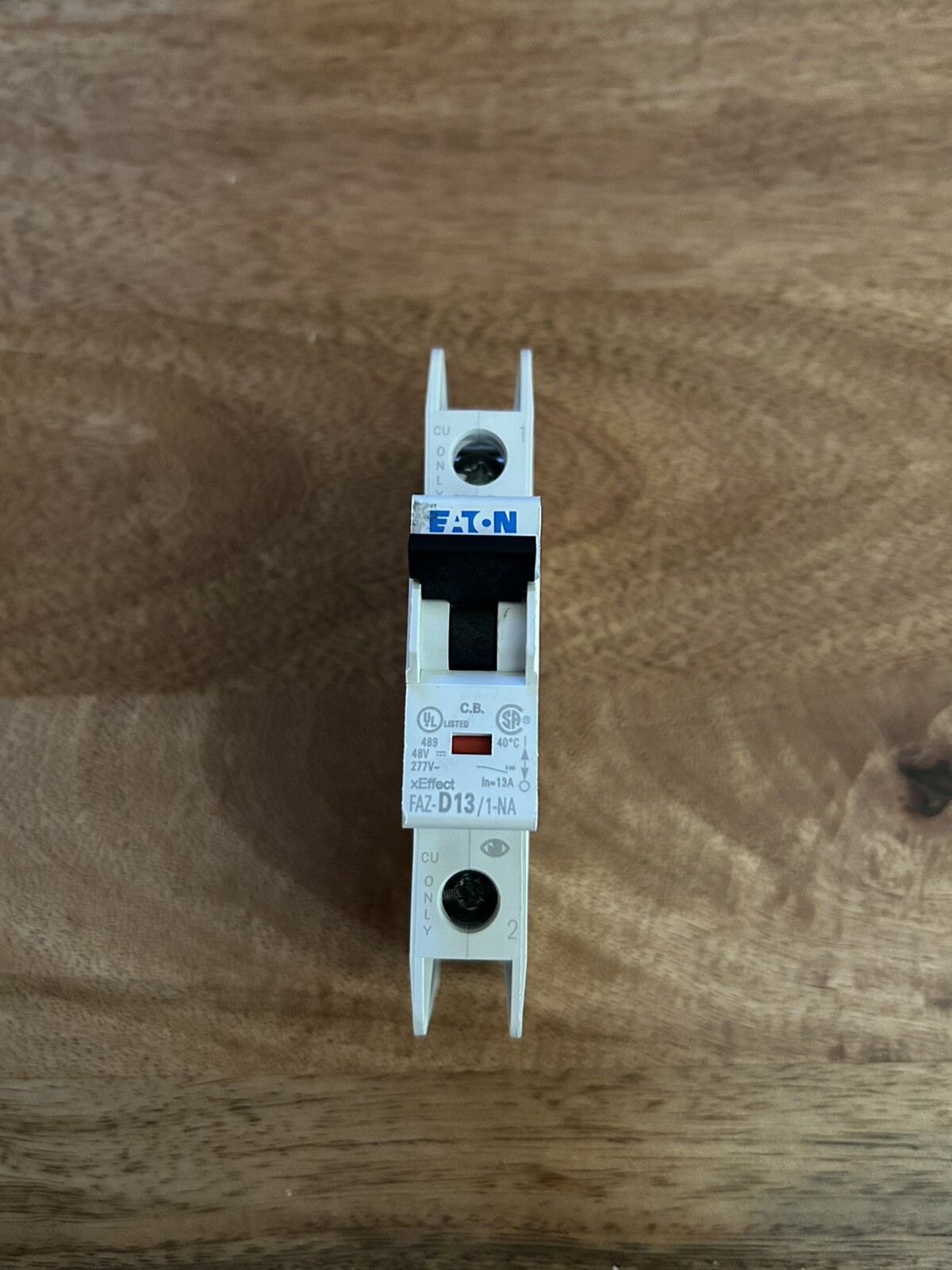 NEW EATON Circuit Breaker FAZ-C13/1-NA 1 Pole 13 Amp 277 VAC / 48 VDC ...