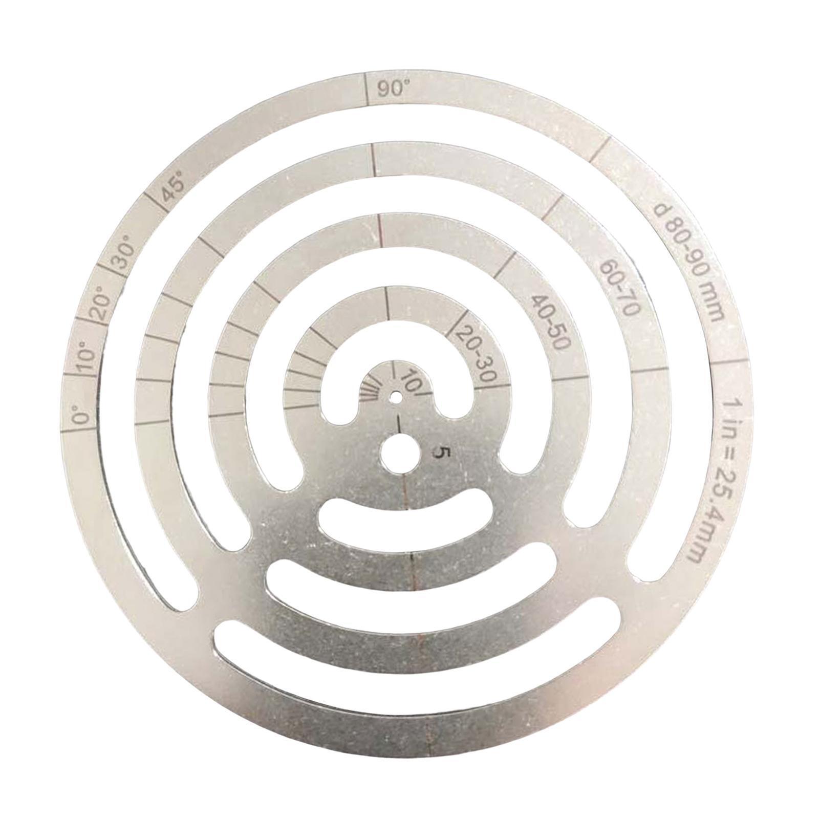 Round Ruler Stainless Steel Leather DIY Tool Accurate Circle Making | eBay