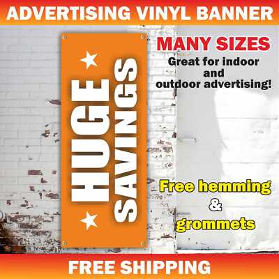 HUGE SAVINGS Advertising Banner Vinyl Mesh Sign Clearance Sale ...