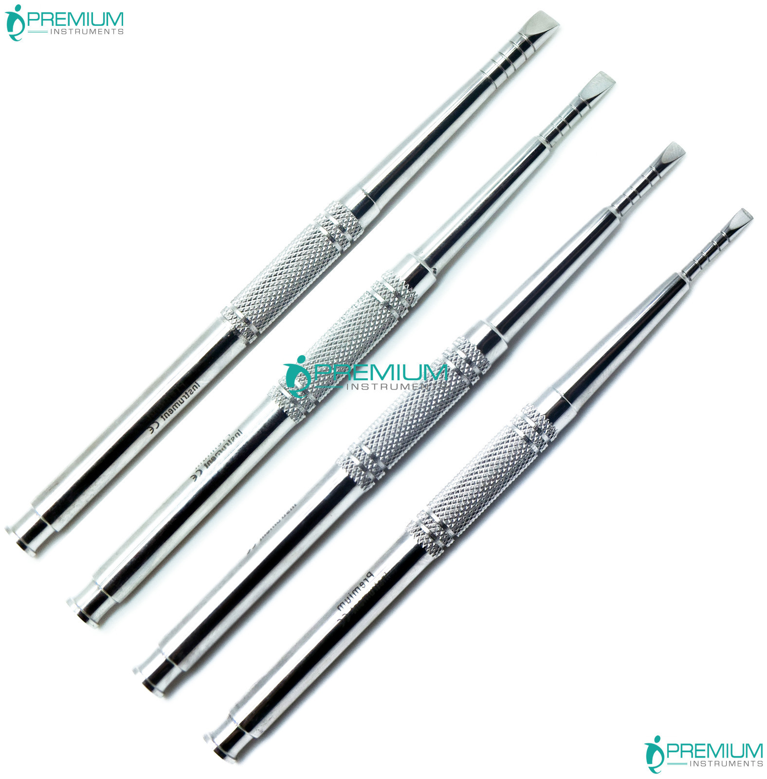 Set of 4 Dental Straight Ridge Chisels Splitting Surgical Extraction ...